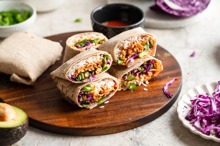 Buffalo Shredded Tofu Wrap: Spicy and Protein-Packed Meal