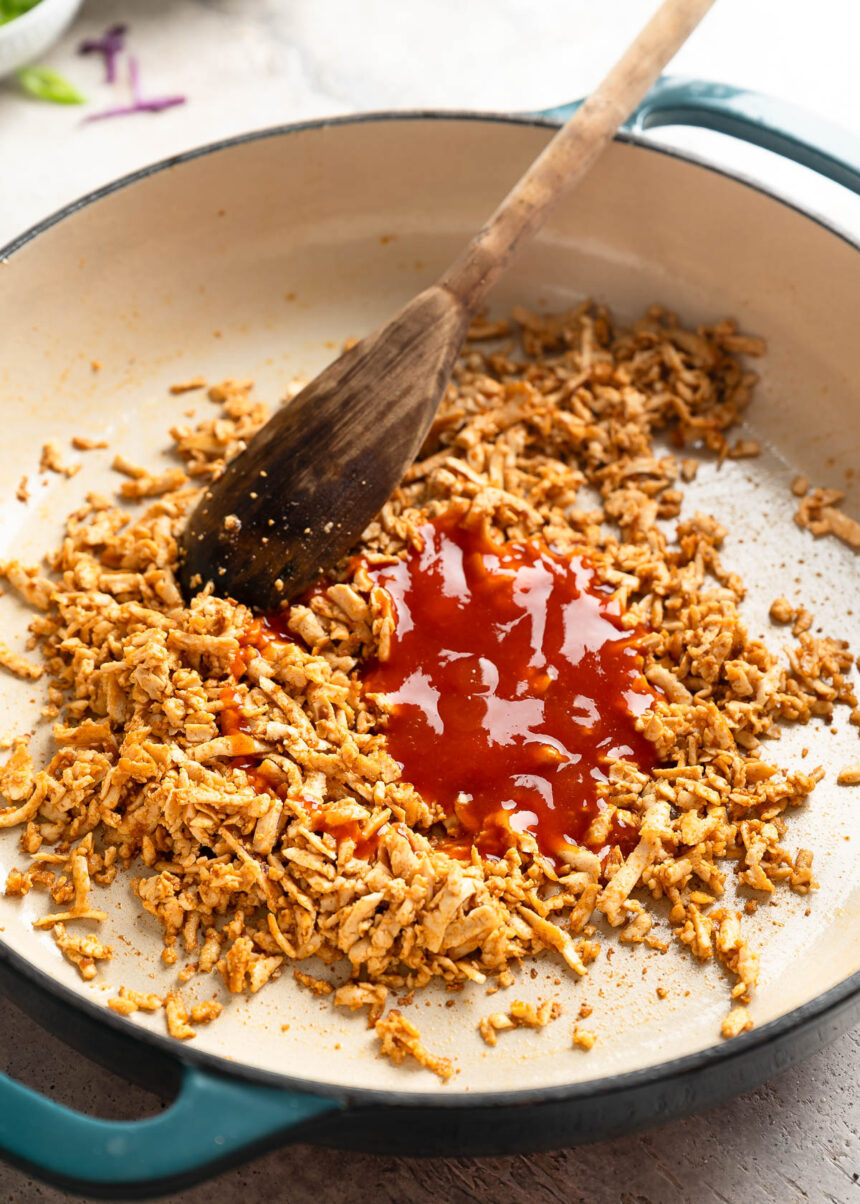 Buffalo Shredded Tofu Wrap: Spicy and Protein-Packed Meal