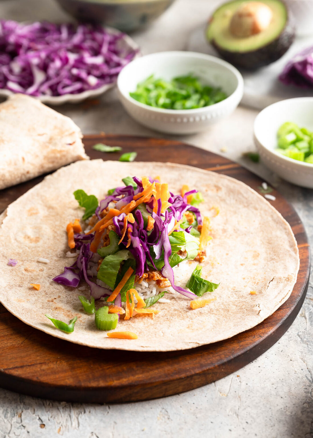 Buffalo Shredded Tofu Wrap: Spicy and Protein-Packed Meal