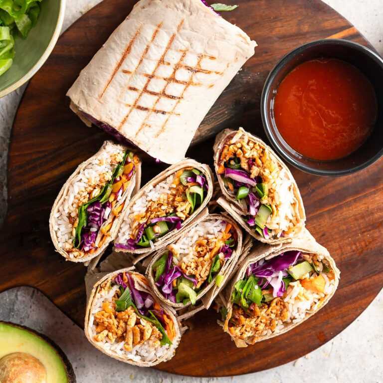 Buffalo Shredded Tofu Wrap | Protein-Packed Lunch Recipe