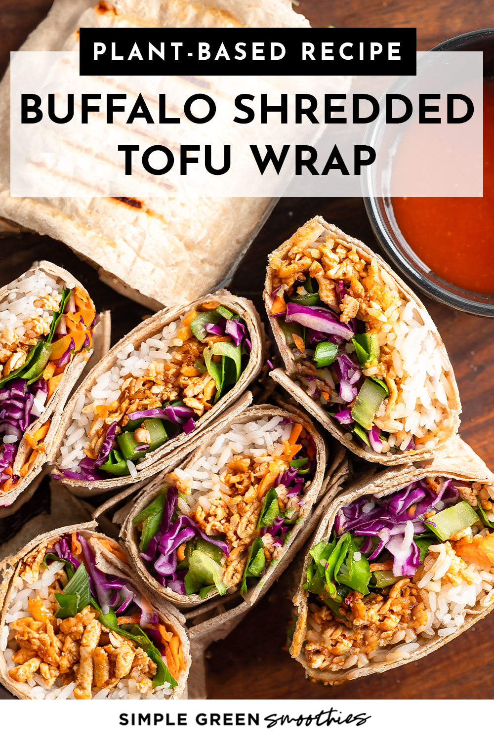 Buffalo Shredded Tofu Wrap: Spicy and Protein-Packed Meal