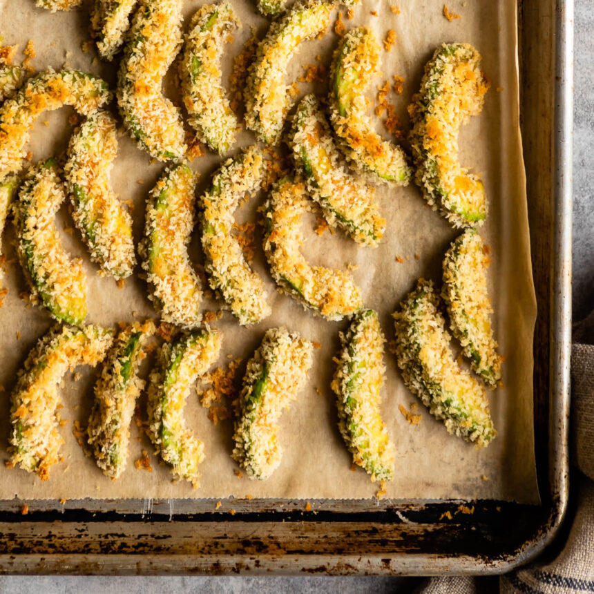 Crispy Avocado Fries with Chipotle Ranch Dressing | Vegan + Gluten-Free