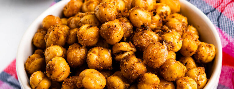 Garlic Baked Chickpeas - Simple Green Smoothies