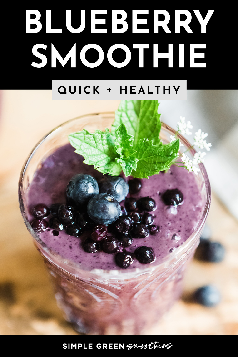 Healthy Blueberry Smoothie Recipe | The Best Breakfast Blend