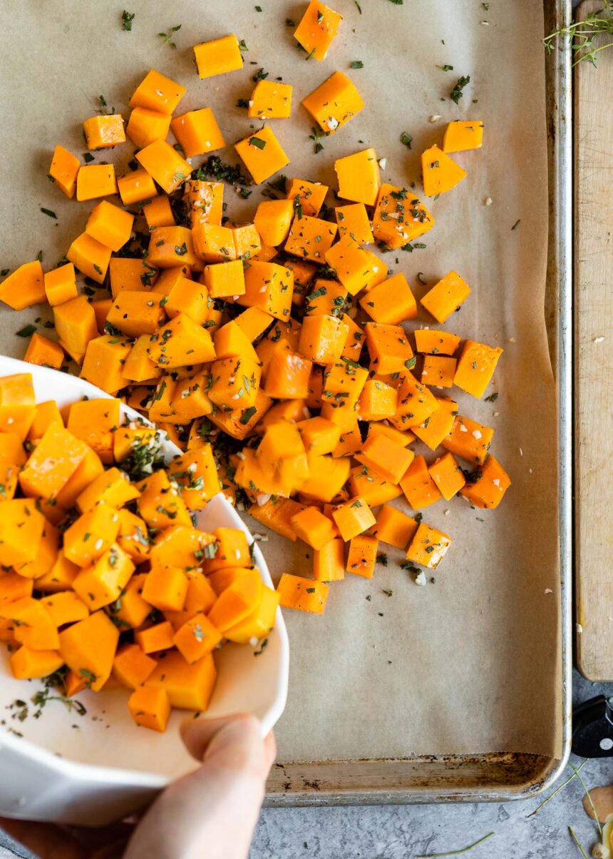 Roasted Butternut Squash | Crispy + Herb Kissed