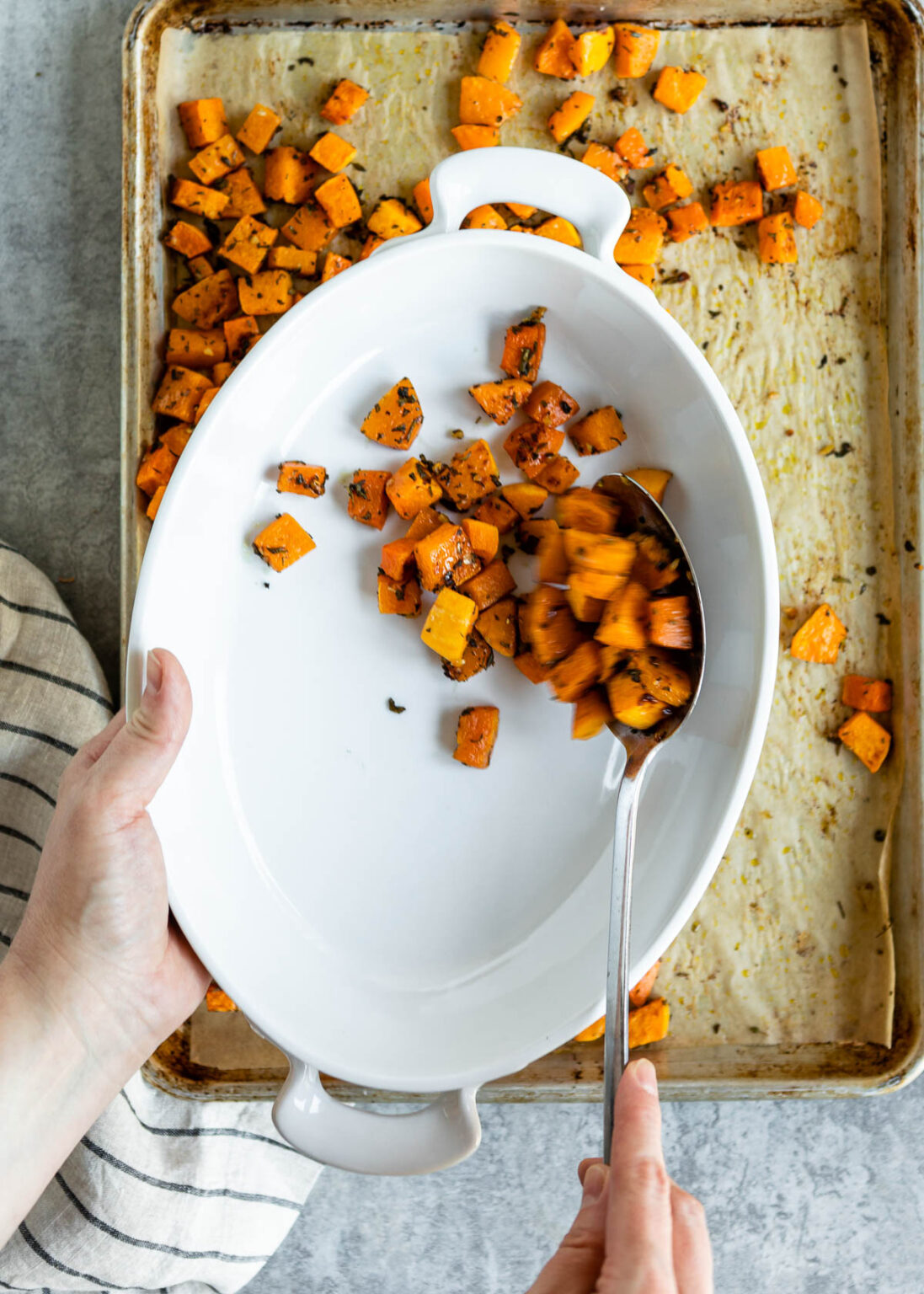 Roasted Butternut Squash | Crispy + Herb Kissed