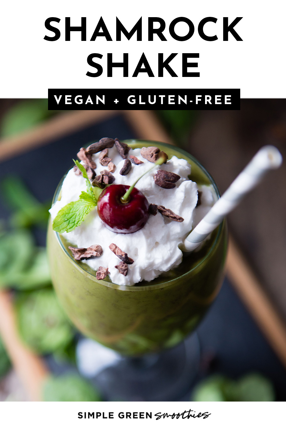 Vegan Shamrock Shake (Creamy, Dairy-Free Mint Treat)
