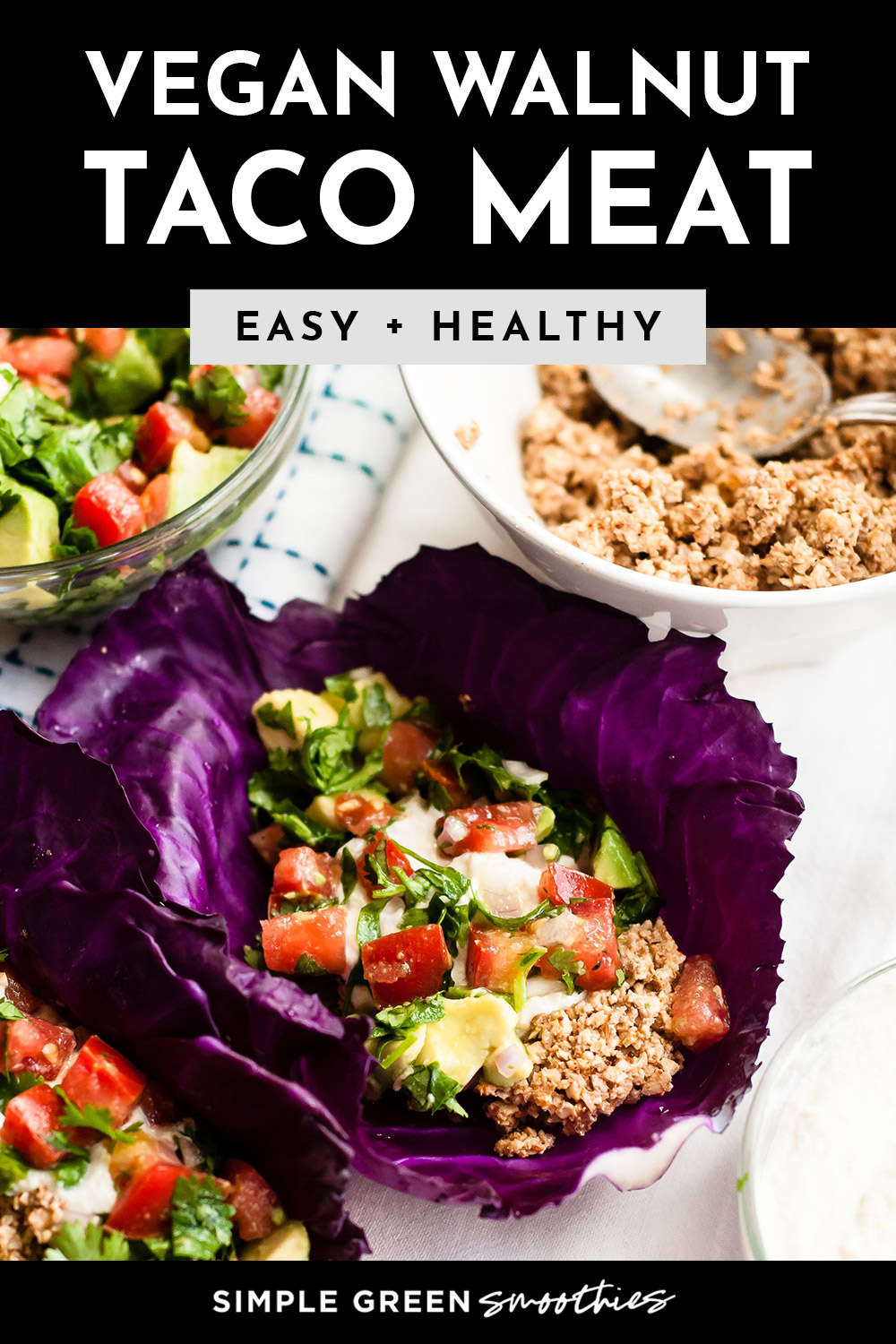 Walnut Taco Meat Recipe | Vegan + Savory