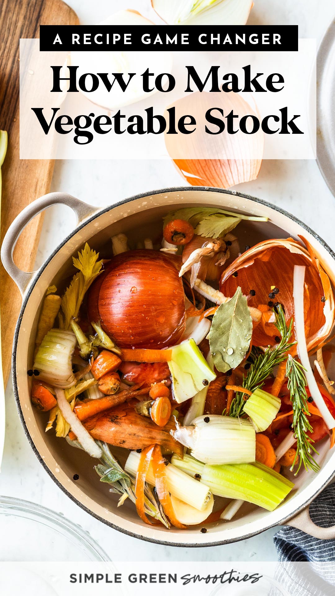 Homemade Vegetable Stock from Scraps