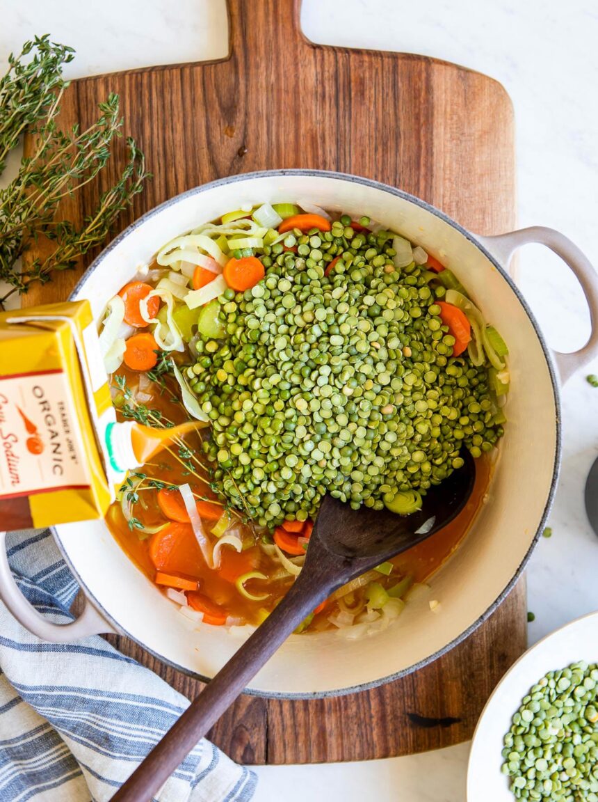Vegetarian Split Pea Soup Recipe | Hearty 1-Pot Meal