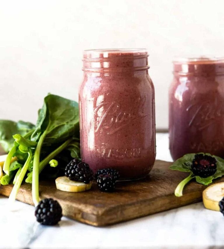 Creamy Blackberry Smoothie | A Low-Sugar Delicious Treat