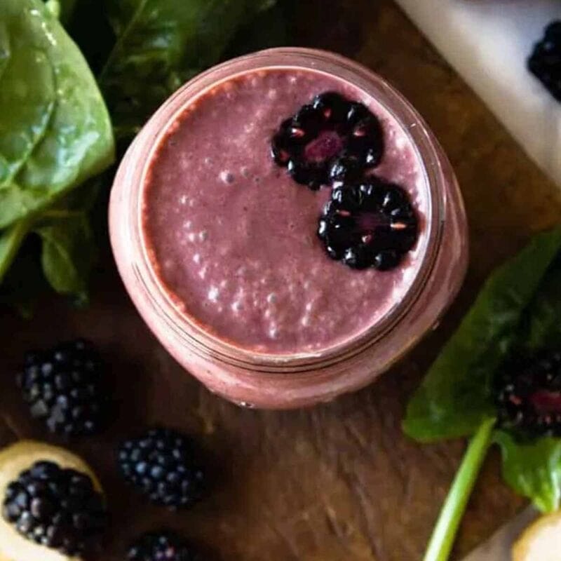 Fresh Blackberry Smoothie - Simple Green Smoothies