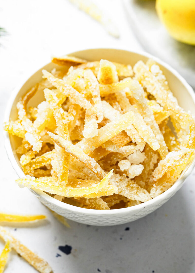 Candied Lemon Peel Recipe | A Sweet and Citrusy Treat