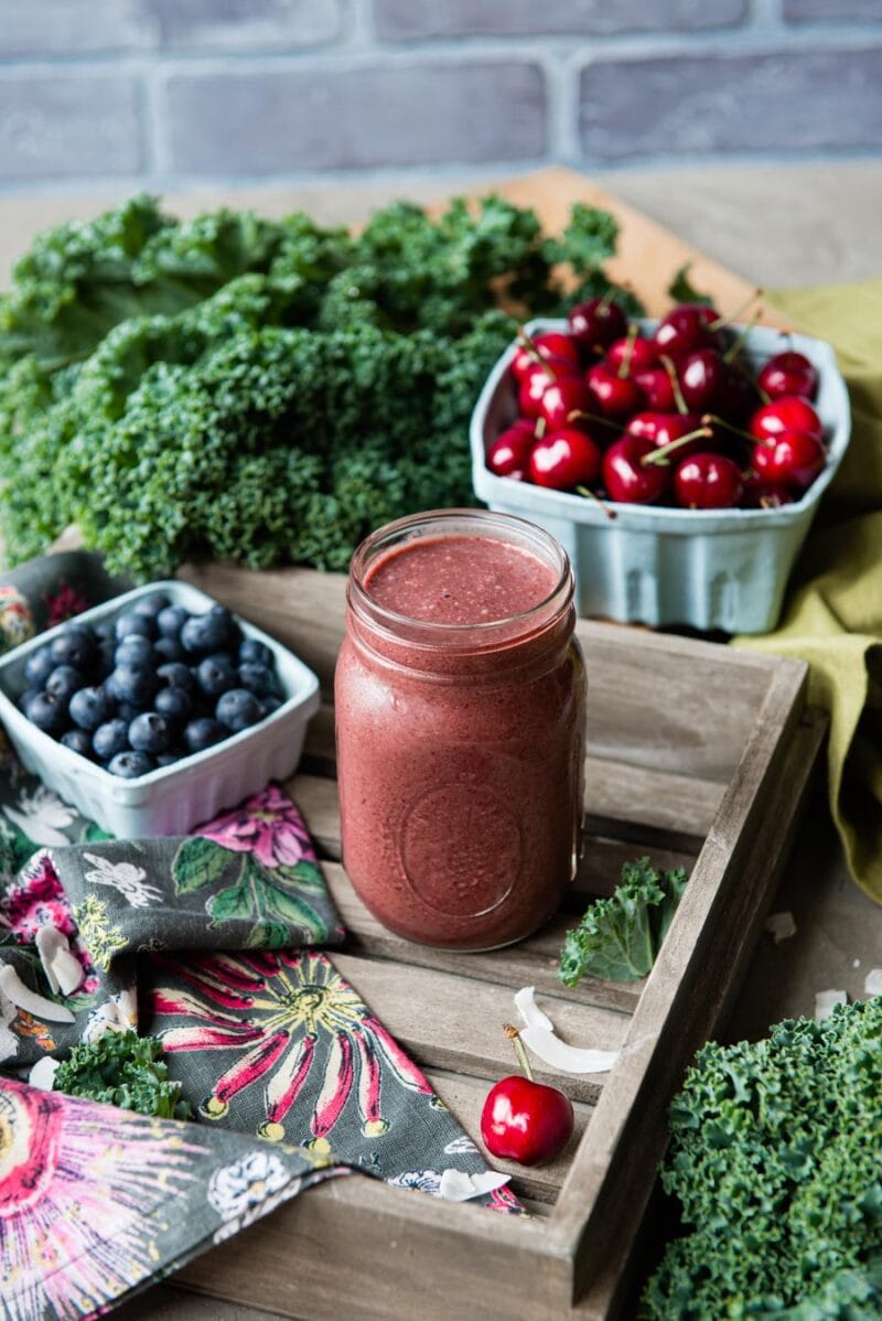 Healthy Cherry Smoothie - Simple Green Smoothies