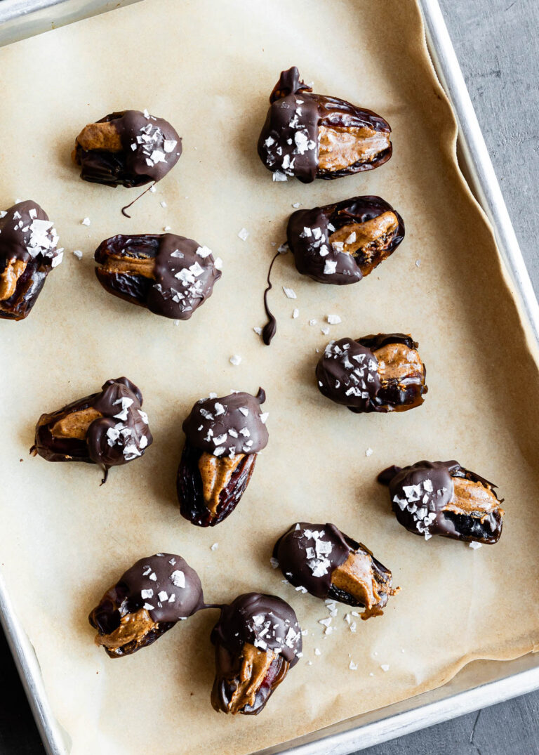 Dark Chocolate Covered Dates | 4-Ingredient Healthy Treat