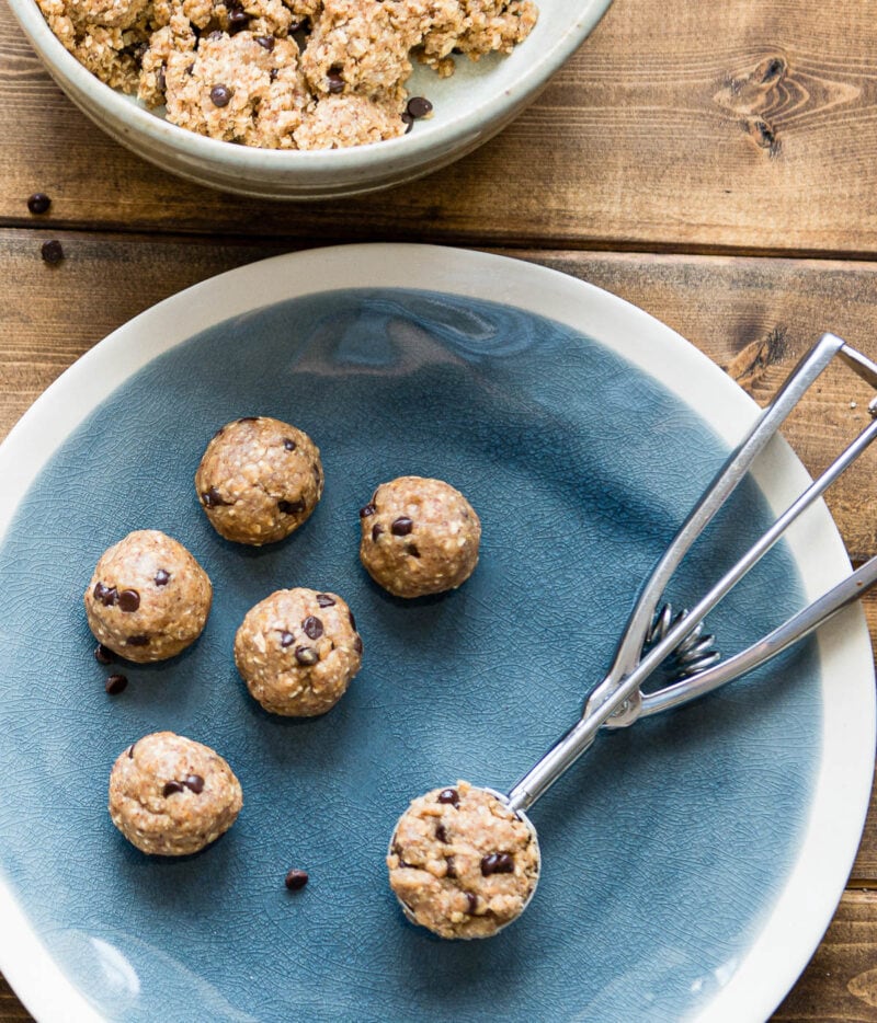 No-Bake Energy Balls | Mini Chocolate Chips + Whole Grain Oats