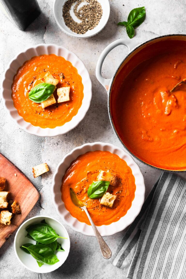 Fire-Roasted Tomato Soup | Classic Turned Creamy + Robust