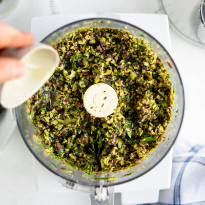 Best Green Olive Tapenade (Fresh, Easy + Quick Appetizer)