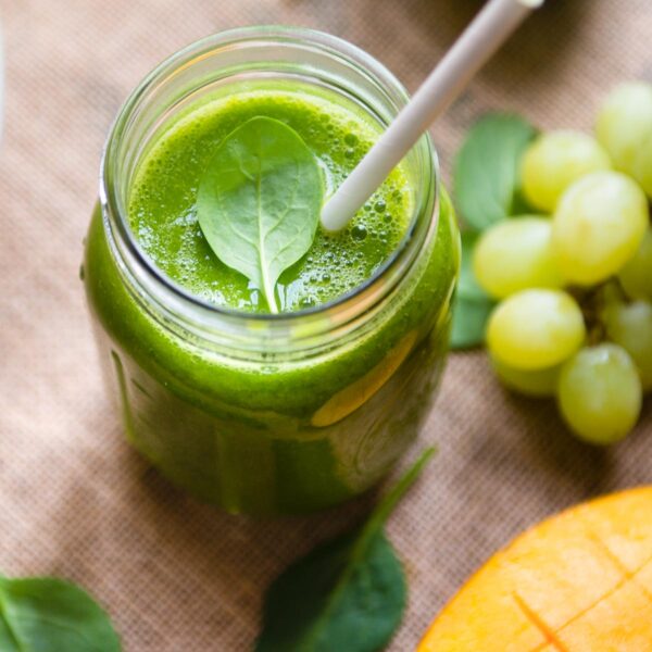 Caffeinated Green Tea Smoothie | Sweet + Creamy