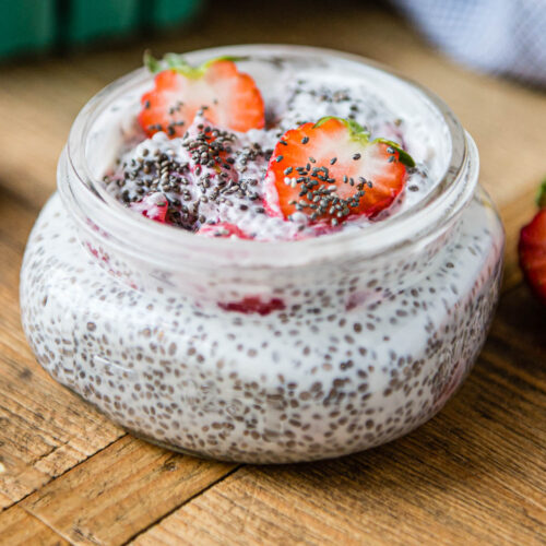 Strawberry Lemon Chia Pudding