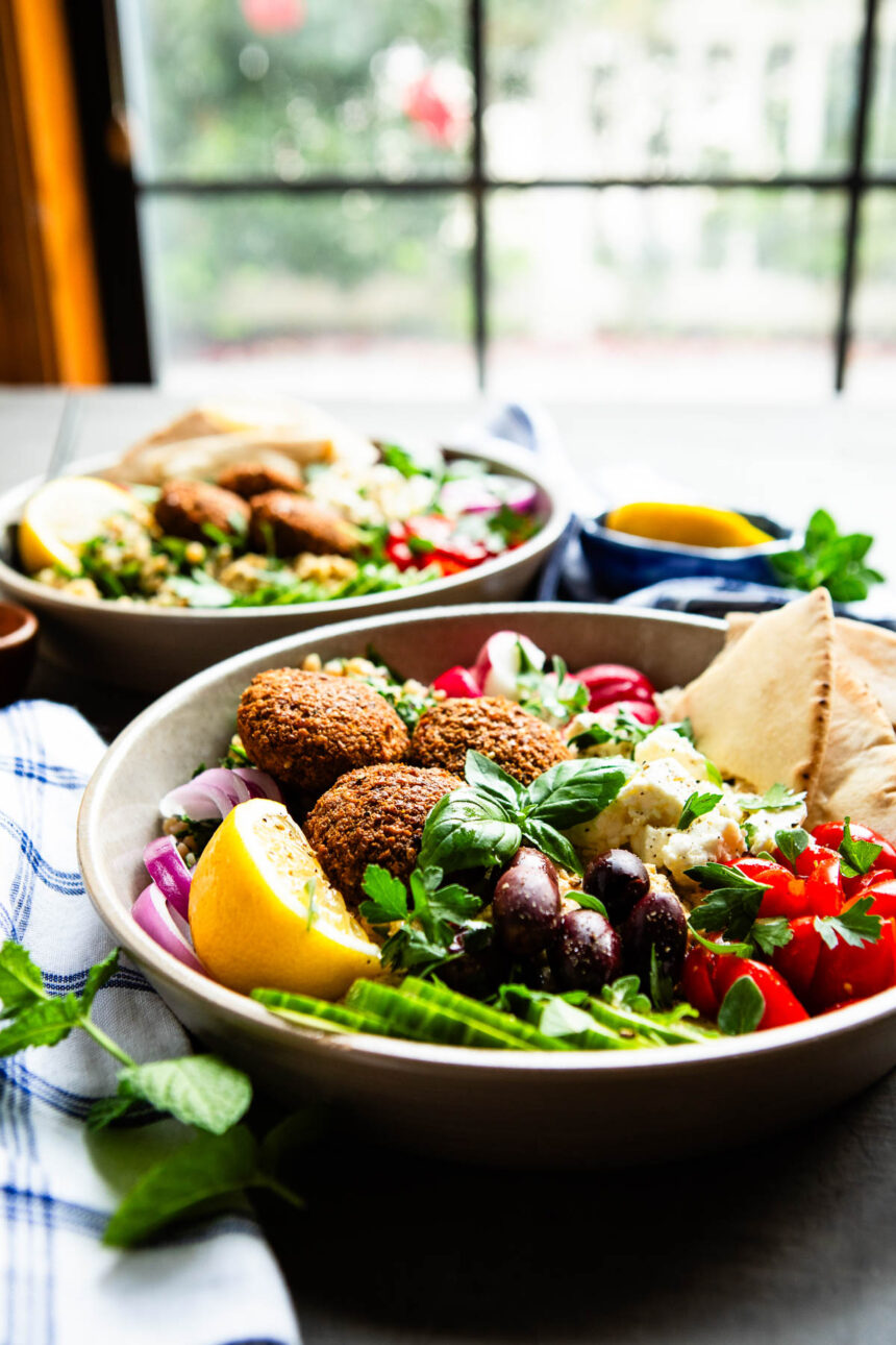 Mediterranean Falafel Bowl | High-Protein Lunch Recipe