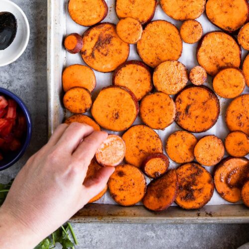 Savory Sweet Potato Nachos