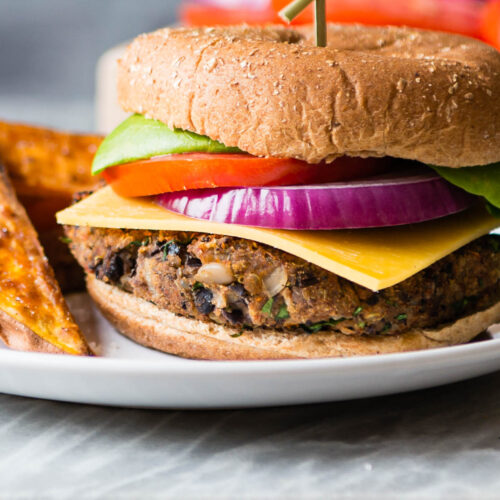 Vegan Black Bean Burger | Simple Green Smoothies