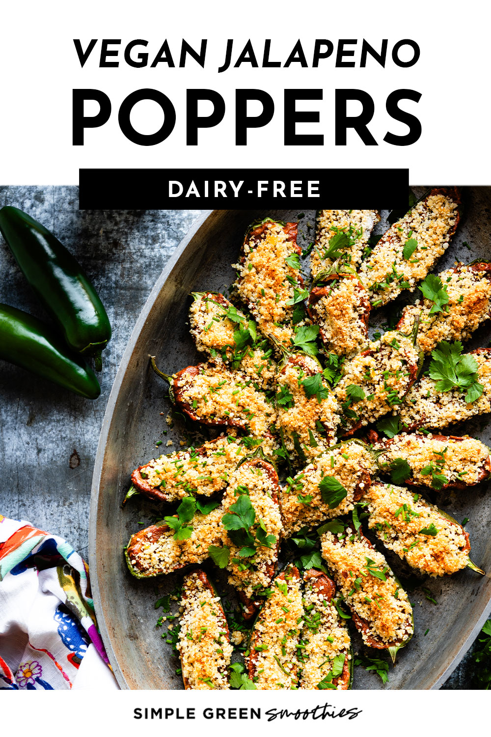 Vegan Jalapeño Poppers | Creamy meets Spicy Appetizer