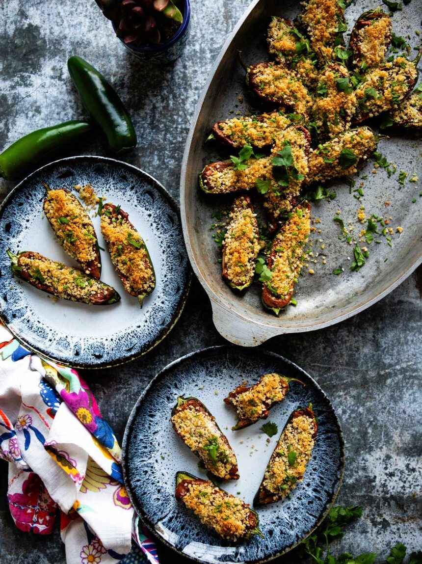 Vegan Jalapeño Poppers | Creamy meets Spicy Appetizer