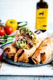 Fresh Veggie Wrap with Hummus (Crunchy, Colorful & Satisfying)